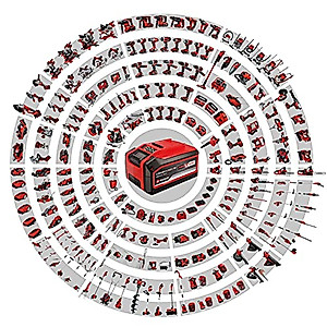 Einhell Power X-Change 18V Cordless Grout Cleaner - Adjustable Telescopic Long Handle, Replaceable Brushes (Nylon And Steel Included) - GE-CC 18 Li Solo (Battery Not Included)