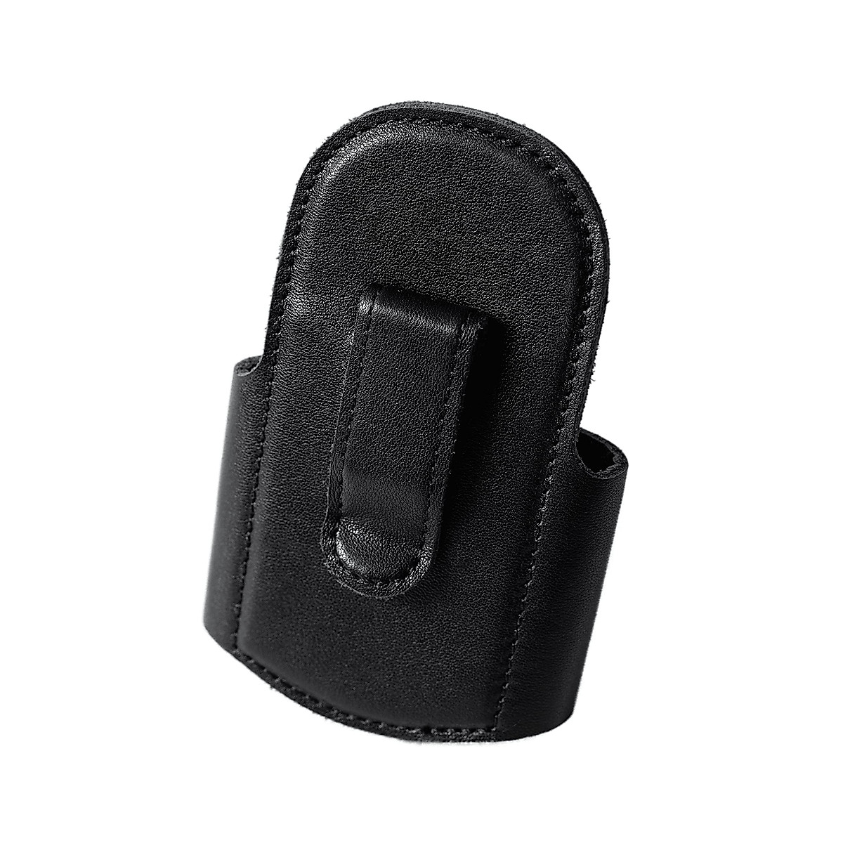 Wenses Magnetic Stethoscope Holder Hip Clip Black Genuine Leather Gift Set, Includes Writing Pen