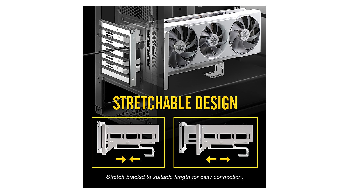 EZDIY-FAB Vertical GPU Mount Bracket for Optimal Display