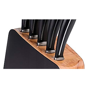Gerlach G02-0981M-ZENB-05PU-S2S1-01 Set of The Kitchen Knives in Block Loft-G02-0981M-ZENB-05PU-S2S1-01, Stainless Steel