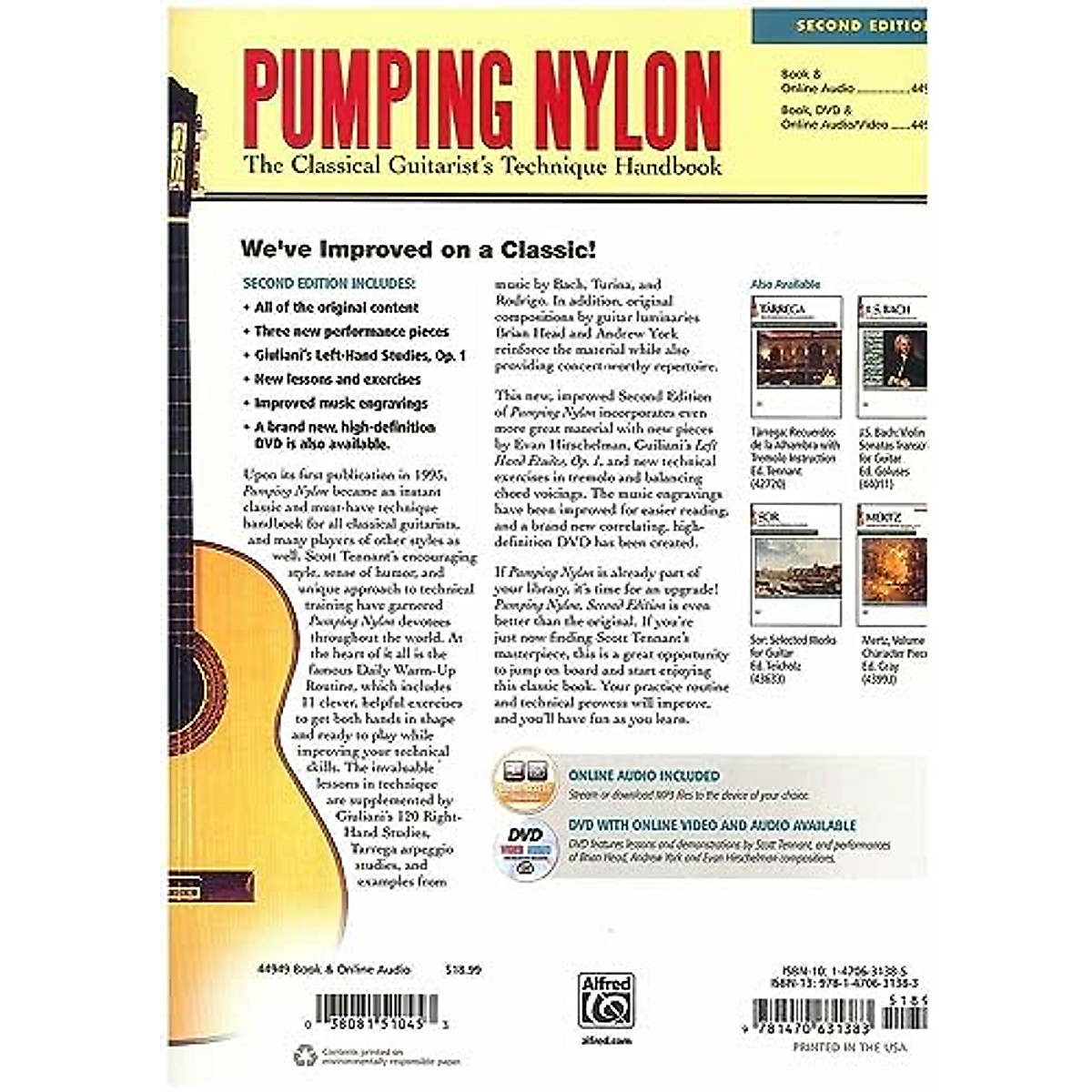 Pumping Nylon: The Classical Guitarist's Technique Handbook, Book & Online Audio (Pumping Nylon Series)