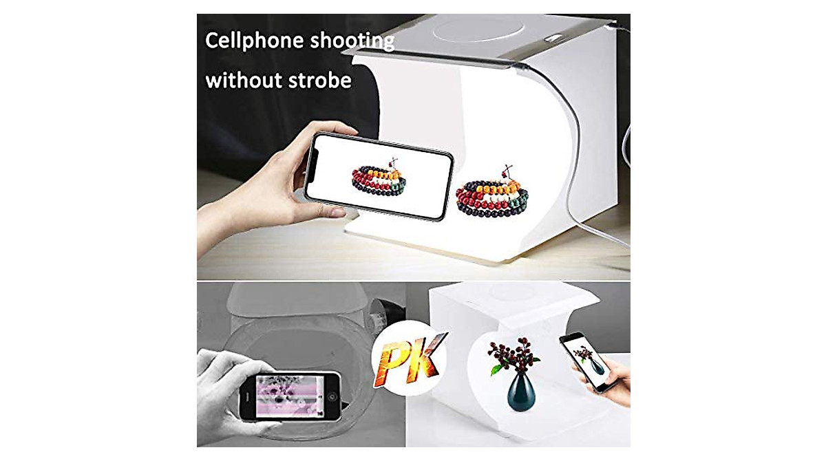 DUCLUS Mini Photo Studio: Portable LED Light Box Kit