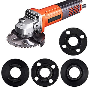 Topbuti 5pcs Grinder Flange Angle Wrench Spanner Metal Lock Nut for Compatible with Dewalt Milwaukee 193465-4 Bosch Black Decker Ryobi Makita 5" 5/8-11 Parts