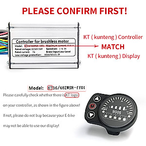 HUDAMZKY Electric Bike Bicycle LED Display KT LED-900S 36V 48V E Bike Display Matches Controller for Ebike Accessories Parts