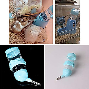 3 in 1 Hamster Water Bottle + Flying Saucer Exercise Wheel for Dwarf Hamster Mouse Rat Hedgehog