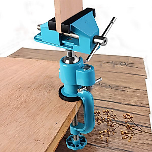 Goplus® Bench Vise Swivel 3" Tabletop Clamp Vice Tilts Rotate 360° Universal Work