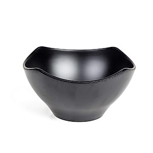 Asian Home 56 Ounce Large Melamine Japanese Ramen Noodle Soup Bowl Hard Plastic Dishware for Udon Soba Pho Asian Noodles - 8.27" x 4.72" (4 Bowls)