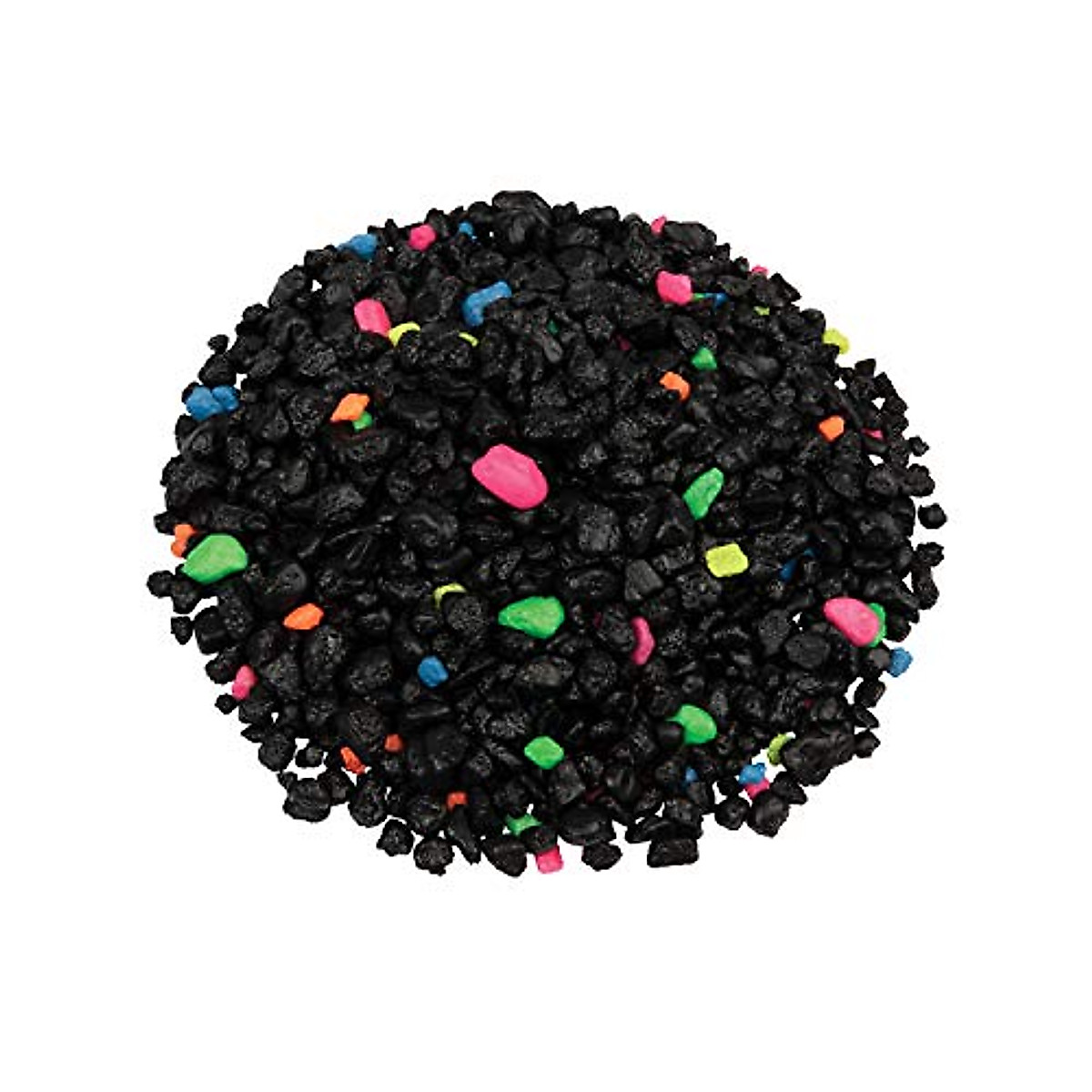 GloFish Aquarium Gravel, Fish Tank Gravel, Black With Fluorescent Accents, Compliments GloFish Tanks, 5 lb Bag