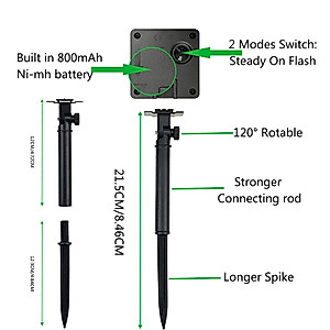 Solar string lights, 14.7Ft 2 Modes Copper Wire Outdoor String Lights 30 LEDs, Solar Bee Fairy Lights for Garden Decor, Party, Wedding, Xmas, Decoration, Yard, Patios, Indoor, Bedroom, etc (1 Pack)