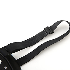 Tim & Tina 100% Silk Sleep Mask Comfortable,Super Soft Blindfold Eye mask Block Light for Sleeping,Shift Work,Naps,Travel,Yoga with Adjustable Strap (Silvery Stars)