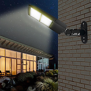 90 Degree Wall Mount Bracket for LED Parking Lot Light, 2 3/8inch Slip Fitter Mounting Bracket, L Shape Outdoor Wall Adapter Tenon, Shoebox Light Street Light Wall Bracket with Slip Fitter Mount