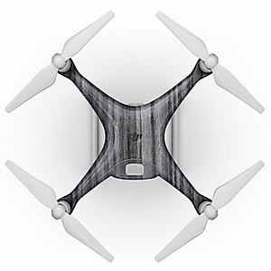 Design Skinz Design Skinz Dark Ebony Woodgrain Full-Body Wrap Decal Skin-Kit Compatible with The Drone DJI Inspire 2