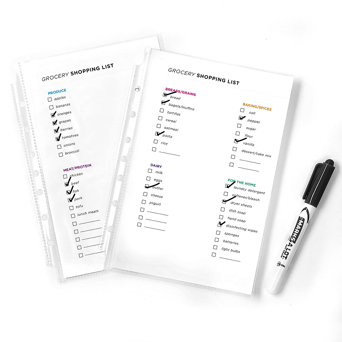 Avery Heavyweight Diamond Clear Sheet Protectors for Mini Binders, 8.5" x 5.5", Acid-Free, 25ct (77004)