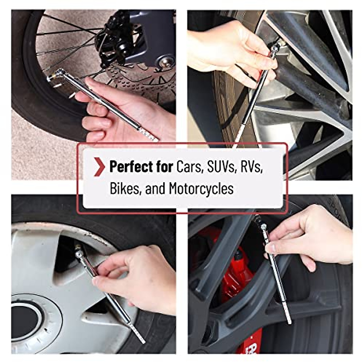 UNCO- Pencil Tire Pressure Gauge, 2 Pack, Tire Gauges for Tire Pressure, Tire Gauge, Air Pressure Gauge for Tires, Air Gauge Tire Pressure, Car Tire Pressure Gauge, Tire Air Gauge, Bike Tire Guage