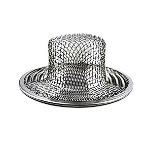 Iafand 2pcs Metal Sink Strainer Bathtub Drain Hole Hair Catcher Drain Hole Filter Trap