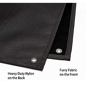 Tactical Patch Display Panel Holder Board for Military Army Combat Morale Uniform Hook and Loop Emblems, 43 Inches x 27.5 Inches (Large), with 1 Flag Patch Included