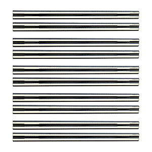 FOXBC 3-1/4 Inch Industrial Carbide Hand Planer Blades for Craftsman CMEW300, Milwaukee M18, Makita, DeWalt, Bosch, Wen, Ryobi and Most 3-1/4 Planer (82x5.5x1.2mm - 10 Pack, Tungsten Carbide)