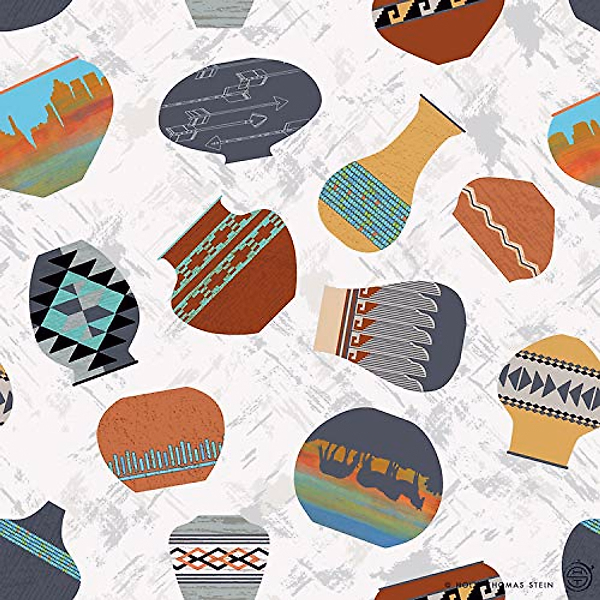 Stitch & Sparkle Holy Thomas Stein Tool Box Quilting Cotton Fabric, Pots