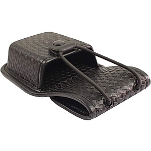 ROCOTACTICAL Basketweave Radio Pouch, Universal Radio Holder Pouch for Law Enforcement Duty Belt