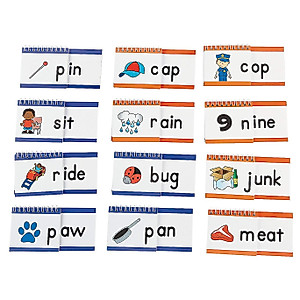 Fun Express Word Family Spiral Flip Books (37 Pieces) Language Teaching Aids and Classroom Supplies