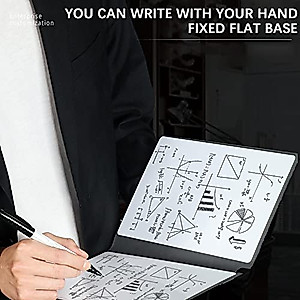 naixue Dry Erase Notepad - 6.3 X 9.53 Inch Leather Dry Erase Notepad Set - Erasable A5 Meeting Lapboard for Group Discussions