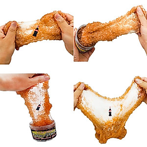 FLINPEX Butter Slime Kit Cloud Slime DIY Unmixed Snow Rice Slime kit for Girls, Education Party Favor Gift and Birthday, Slime kit for Boys, Slime Kits, Fluffy, Soft, 70ml 2.5Oz （Brown）