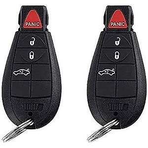 Pack of 2 Key Fob Replacement Mushan Remote Control Key Fits for Chrysler 300 2008-2010 Fob,for Dodge Challenger 2008-2010,for Dodge Charger 2008-2010,for Dodge Magnum 2008