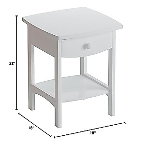 Winsome Wood Claire Accent Table, White