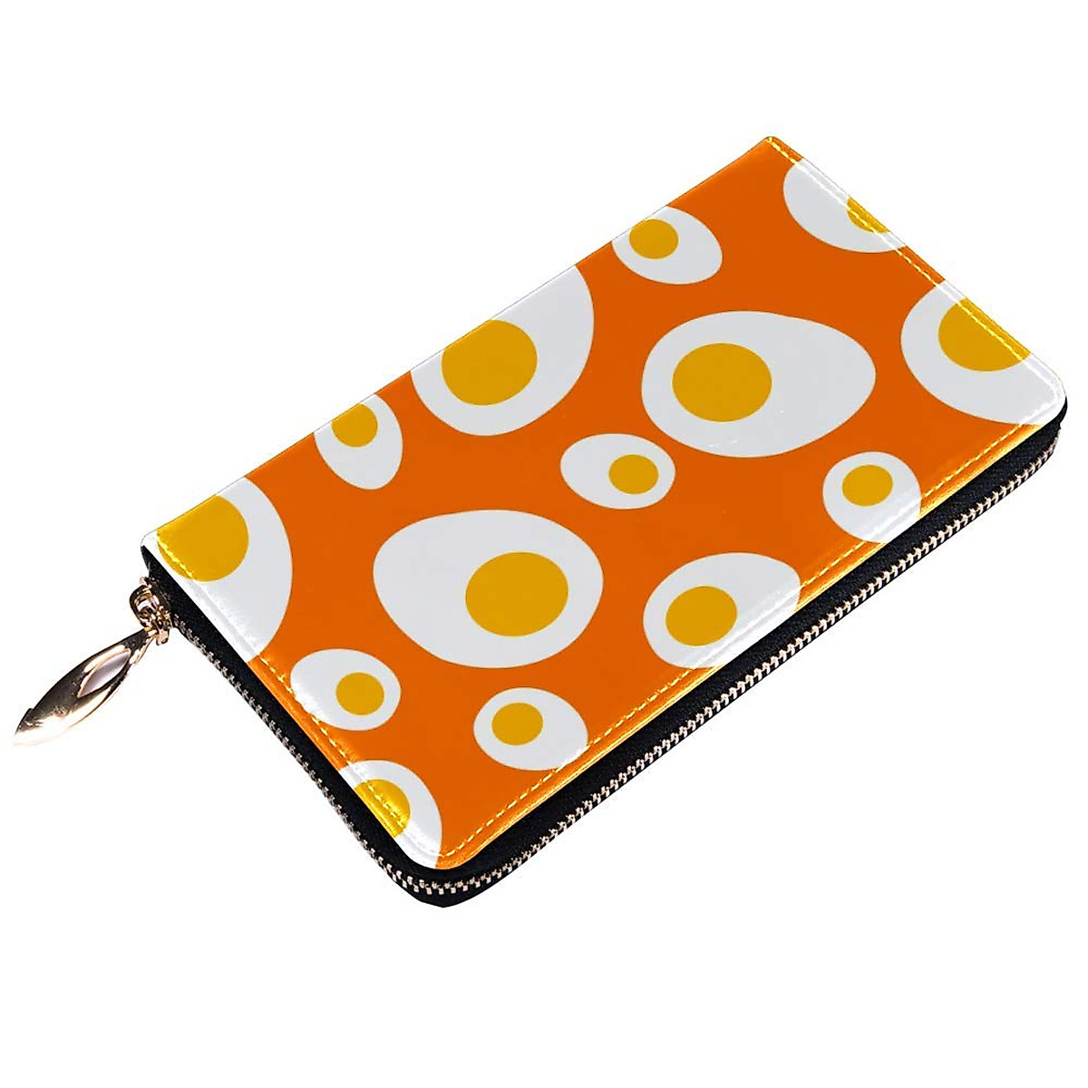 Inhomer Half Egg Women Leather Wallet Purse Organizer for Women Girl