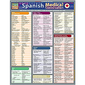 Spanish Medical Conversation QuickStudy Laminated Reference Guide (QuickStudy Academic)