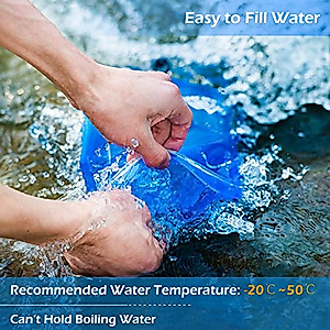TRIWONDER 1.5-2-3L BPA Free Hydration Bladder Water Reservoir for Bicycling Hiking Camping Backpack (1.5L / 50oz (TPU))