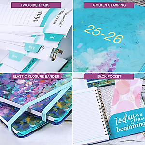 Planner 2023-2024 - Jul.2023 - Jun.2024, 2023-2024 Planner, Academic Planner 2023-2024, 2023-2024 Planner Weekly & Monthly with Tabs, 6.3" x 8.4", Hardcover + Back Pocket + Twin-Wire Binding, Daily Organizer - Oil Painting
