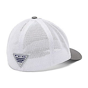 Columbia unisex adult PFG Mesh Ball Cap, Titanium, Hook, Small-Medium US