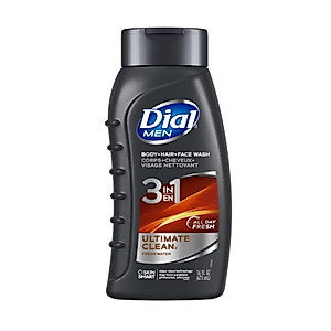 Dial Men Ultimate Clean Hair Body Wash, 16 Ounce, 3 Pack