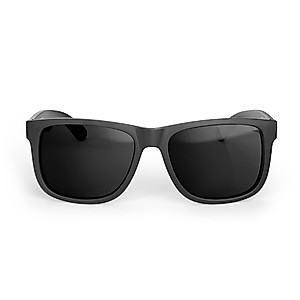 Vanmage Hanauma Polarized Sunglasses for Men and Women, Black Frame Grey Lens