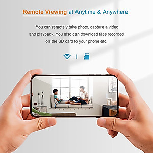 Mini Spy Camera 1080P Hidden Camera WiFi Hidden Camera Portable Small HD Nanny Cam with Night Vision and Motion Detection, App Remote Access - Indoor Covert Security Camera for Home