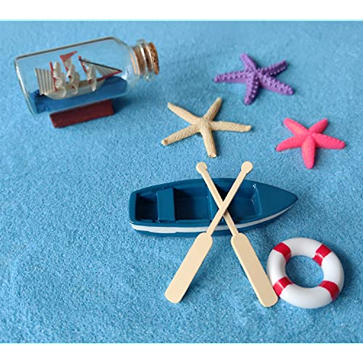 HYG Fairy Garden Accessories, Miniature Kit, Undersea Paradise, Mini Ocean Assesseries, Seabed Scenery Accessories Outdoor Figurines Set (a) a 8*8*9 2110111905
