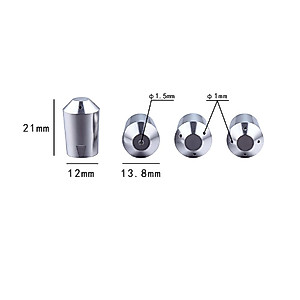 JOYSOG For Rancilio machine accessories, 304 Stainless Steel Coffee Machine Nozzle for Rancilio Steam Wand Tip Replacement Parts (4 hole)