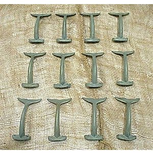 Midwest Craft House 12 CAST Iron Nautical Whale / Dolphin Tail Coat HAT Towel Hooks