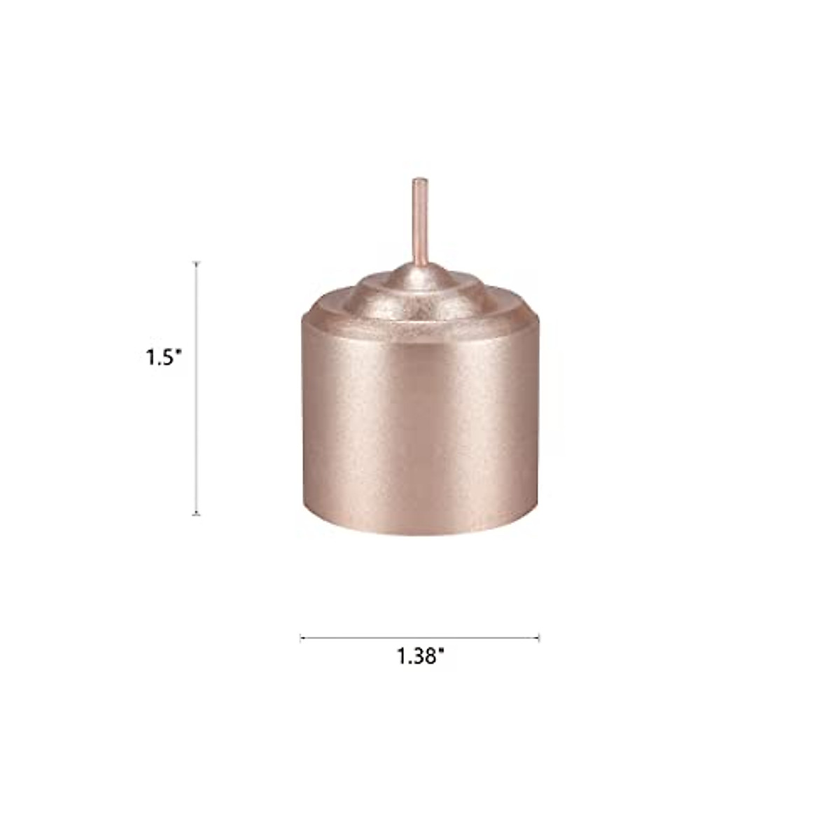 Mega Candles 12 pcs Unscented Rose Gold Votive Candle, Hand Poured Wax Candles 10 Hours 1.38 Inch x 1.5 Inch, Home Décor, Wedding Receptions, Baby Showers, Birthdays, Celebrations, Party Favors & More