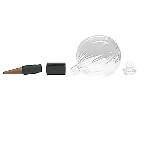 Blumat Glass Plant Self Watering Globes | Automatic Houseplant Drip Irrigation for Indoor Plants, Hanging Plants, Houseplants, Plant Garden Accessories | Vacation Plant Savers - Large Globe Small Adapter