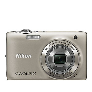 Nikon COOLPIX S3100 14 MP Digital Camera with 5x NIKKOR Wide-Angle Optical Zoom Lens and 2.7-Inch LCD (Silver)