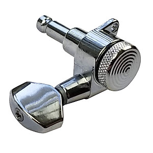 Locking Guitar Tuners Chrome (3L +3R) Machine Heads Tuning Pegs 19:1 for Fender Stratocaster/Telecaster