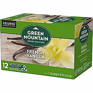 Green Mountain Coffee Roasters French Vanilla Keurig Single-Serve K-Cup pods, Light Roast Coffee, 12 Count