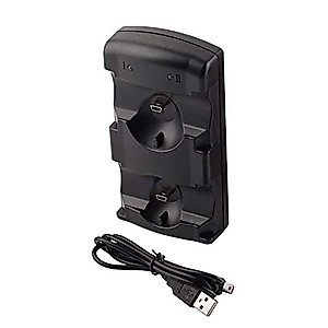 VSEER PS3 Controller Charging Dock Charging Station 2 in 1 with LED light Indicator Compatible for Original PS3/MOVE Controller, Black