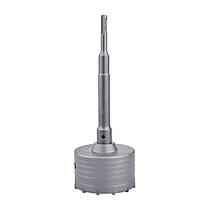 4 inch / 102mm Concrete Hole Saw with 220mm SDS Plus Shank Connecting Rod,GUICGOC Tungsten Carbide Teeth Cement Hole Saw for Cement Brick Concrete Stone Wall (4 inch / 102mm)