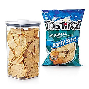 OXO Good Grips POP Container - Airtight Food Storage - 6.0 Qt for Bulk Food and More,Transparent,6.0 Qt - Square - Bulk Food