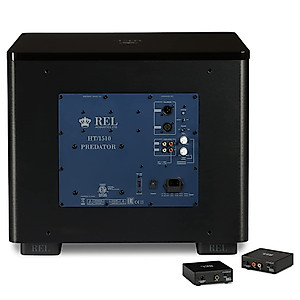 REL Acoustics HT/1510 Predator Subwoofer, HT-Air Wireless Compatible, Black Vinyl