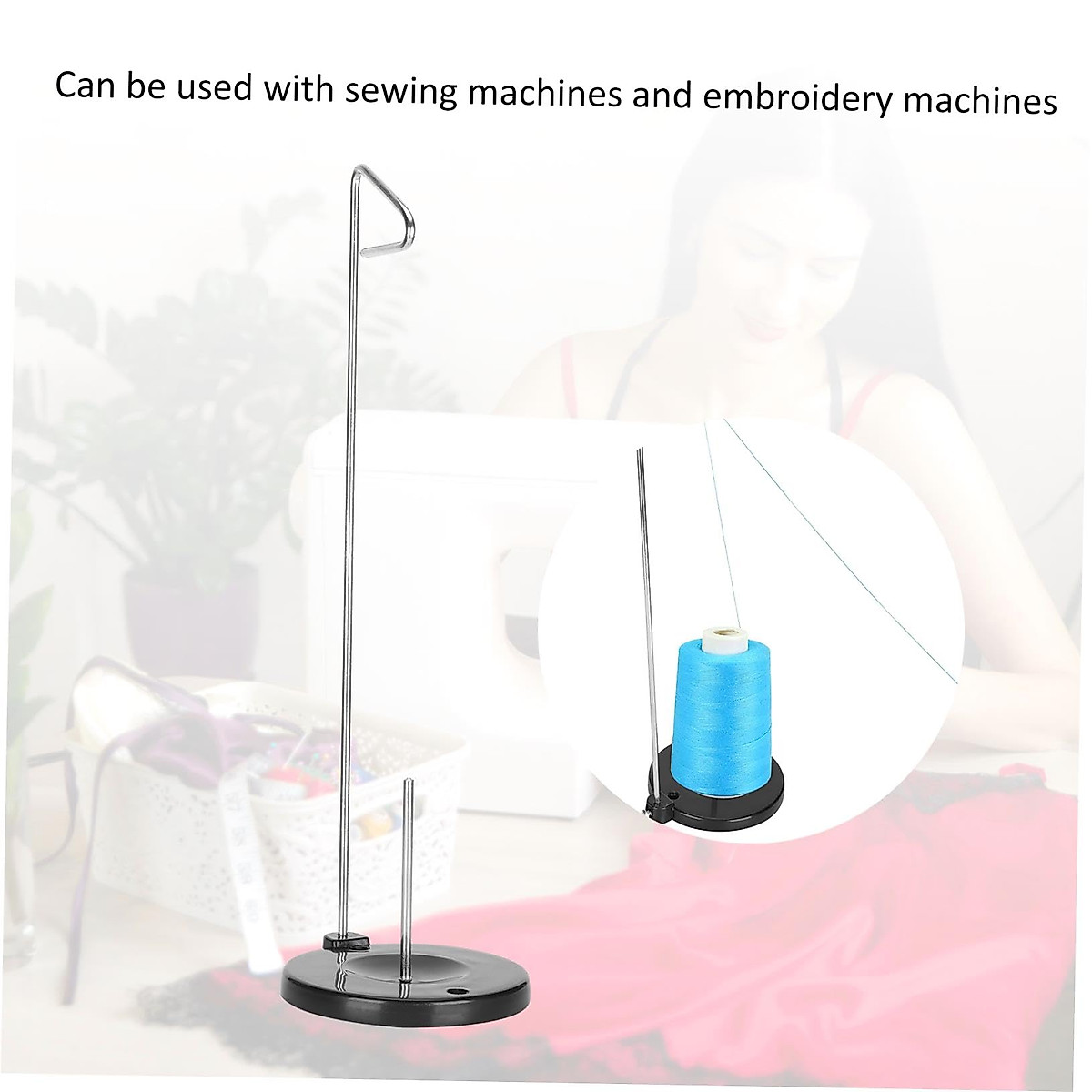 Ottjakin Sewing Cone Holder and Embroidery Spool Organizer - Thread Stand with Plastic Base - Essential Sewing Machine Accessory for Neatly Organizing and Dispensing Threads