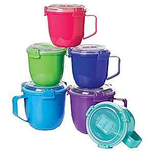 Sistema To Go Collection Soup Mug, Large, 1 Count, Colors may vary, 900 milliliters
